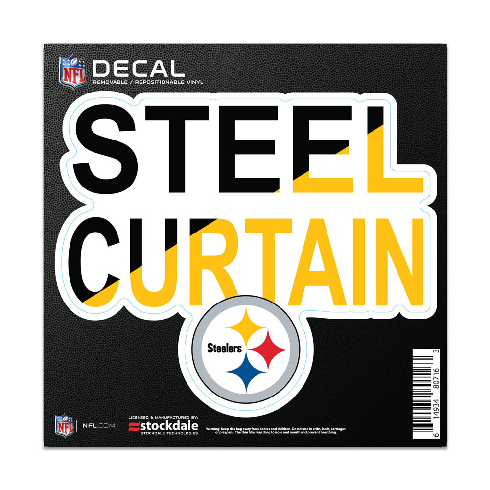 Pittsburgh Steelers Decal 6x6 All Surface Slogan - Sports Fan Shop