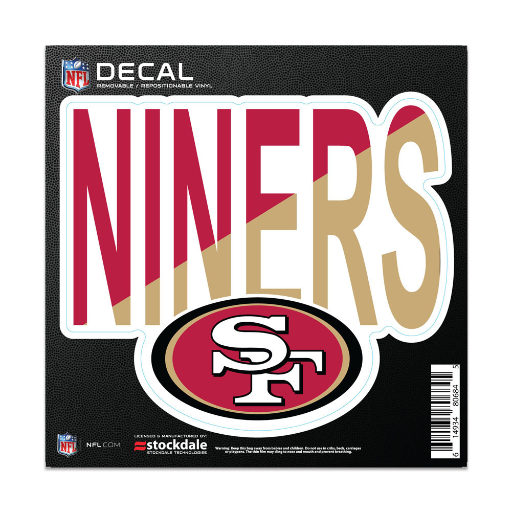 San Francisco 49ers Decal 6x6 All Surface Slogan - Sports Fan Shop