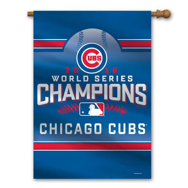 Chicago Cubs Banner 27x37 Vertical 2016 World Series Champs Design CO ...
