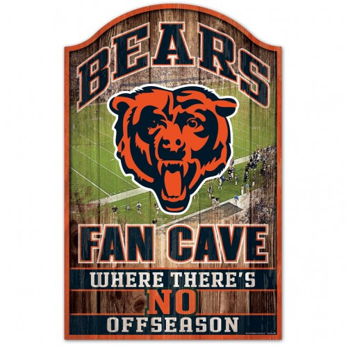 Chicago Bears Sign 11x17 Wood Fan Cave Design - Sports Fan Shop