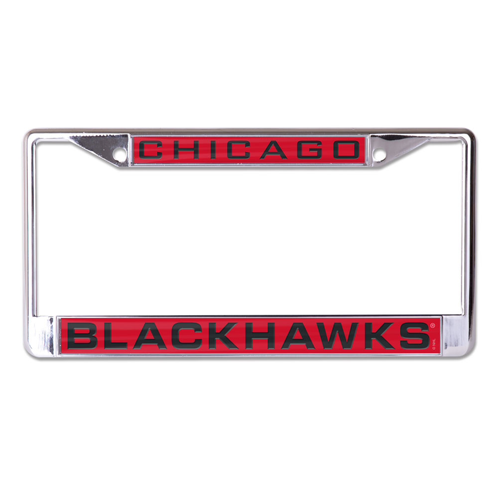 Chicago Blackhawks License Plate Frame - Inlaid - Sports Fan Shop