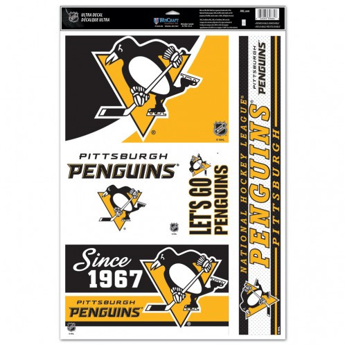 PIttsburgh Penguins Decal 11x17 Multi Use 5 Decals Special Order ...