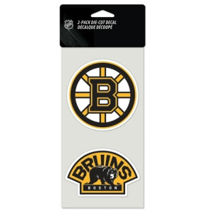 Boston Bruins Set of 2 Die Cut Decals - Sports Fan Shop