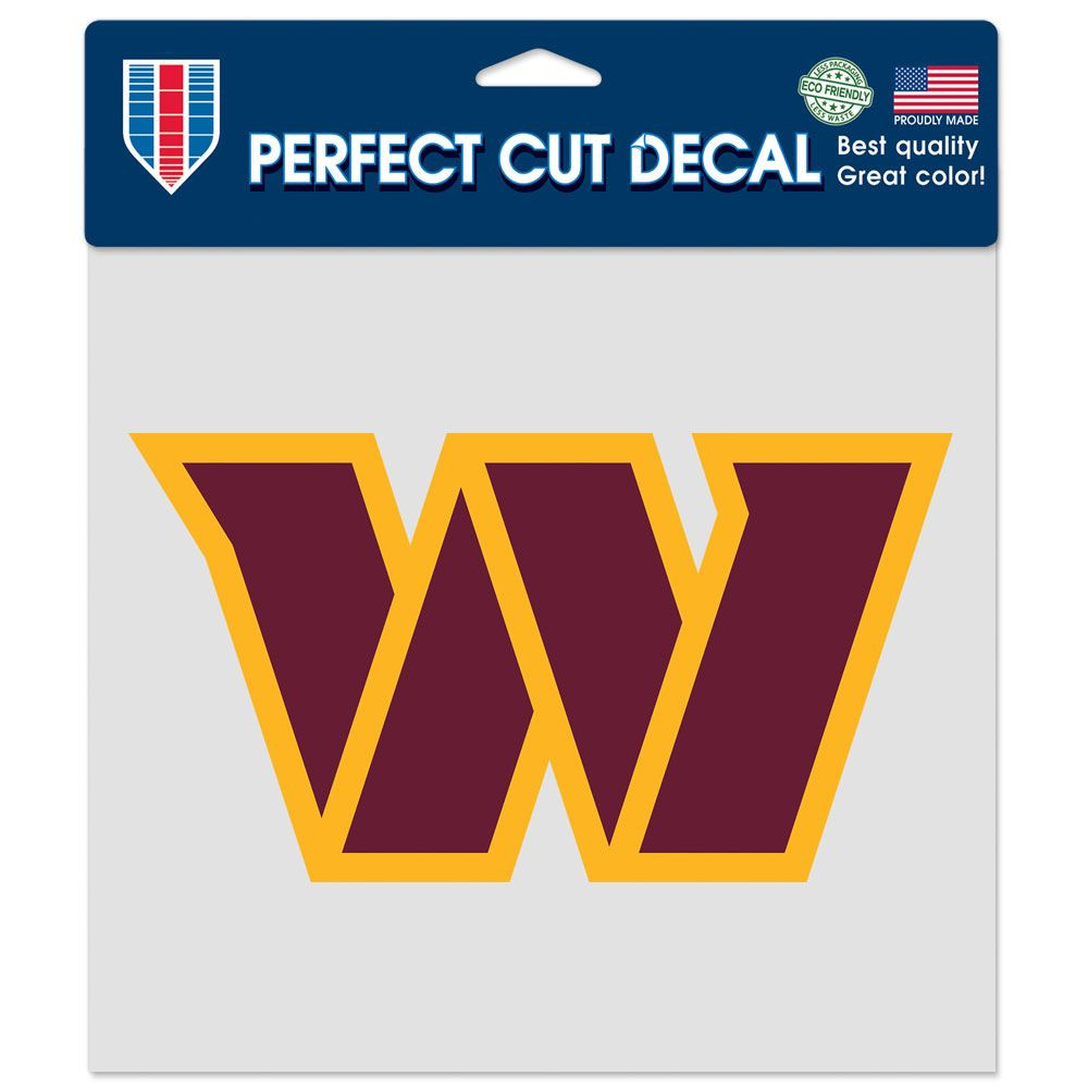Washington Commanders Decal 8x8 Perfect Cut Color - Sports Fan Shop