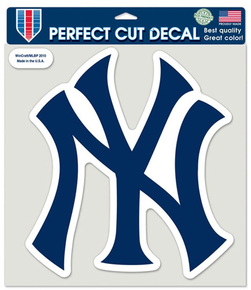 New York Yankees Decal 8x8 Die Cut Color NY - Sports Fan Shop