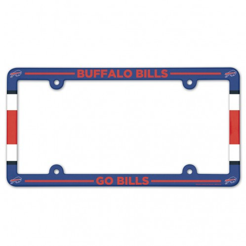 Buffalo Bills License Plate Frame Plastic Full Color Style - Sports Fan ...