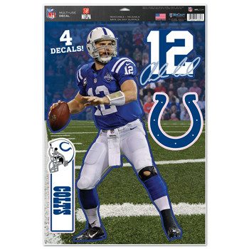 Indianapolis Colts Decal 11x17 Multi Use Andrew Luck Design Cut to Logo ...