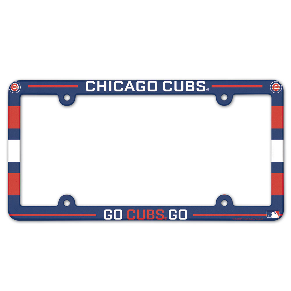 Chicago Cubs License Plate Frame - Full Color - Sports Fan Shop