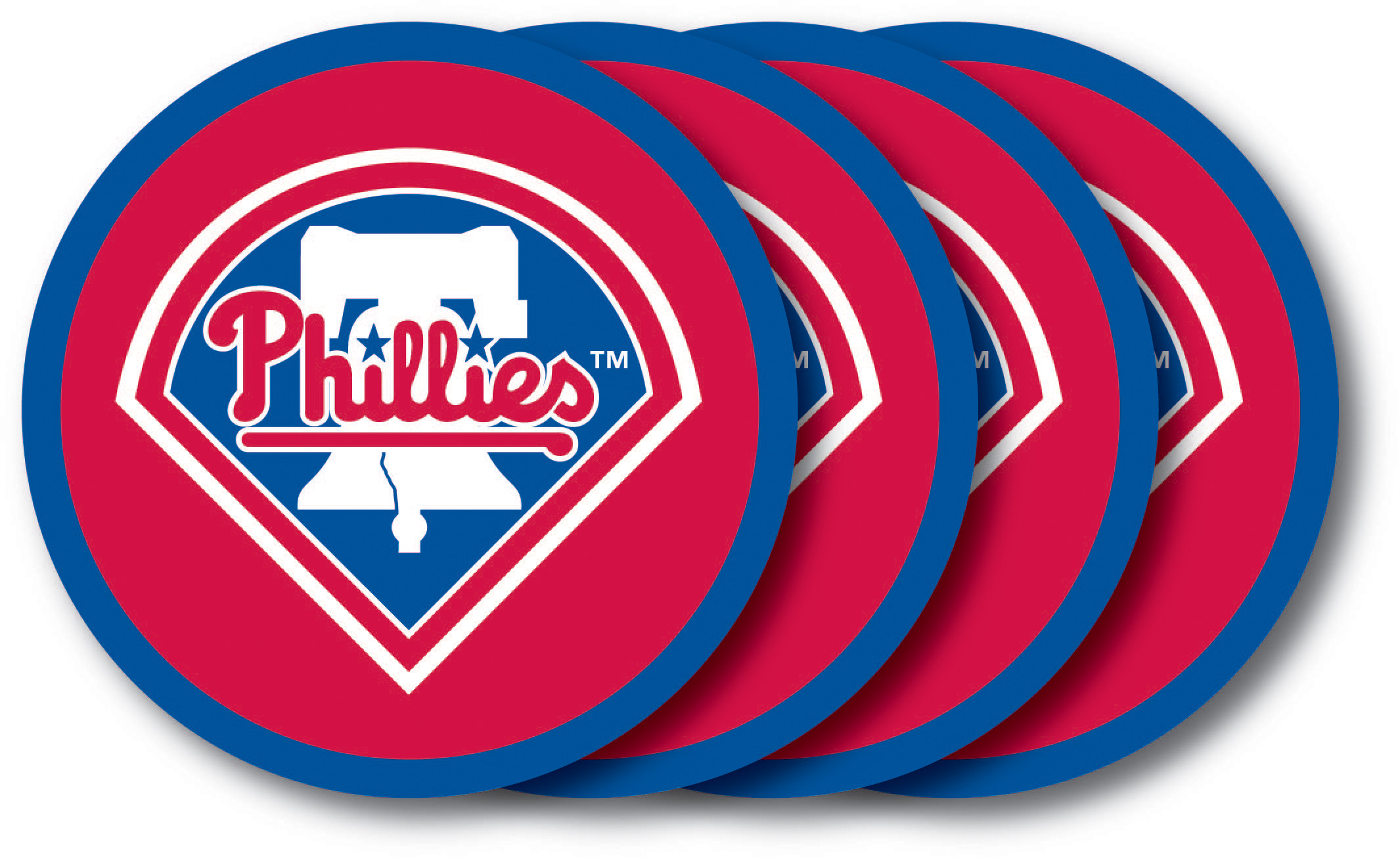 Philadelphia Phillies Coaster Set - 4 Pack - Sports Fan Shop