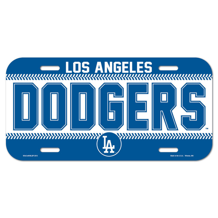 Los Angeles Dodgers License Plate - Sports Fan Shop