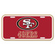San Francisco 49ers License Plate Laser Cut Silver - Sports Fan Shop