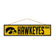 Iowa Hawkeyes Sign Wood 12 Inch Round State Design - Sports Fan Shop