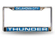 Oklahoma City Thunder License Plate Laser Cut Black - Sports Fan Shop