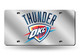 Oklahoma Sooners License Plate Laser Cut Silver - Sports Fan Shop