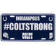 Indianapolis Colts License Plate Acrylic Mega Style - Sports Fan Shop