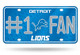 Detroit Lions License Plate - Sports Fan Shop