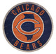 Chicago Bears Sign Wood 12 Inch Round State Design - Sports Fan Shop
