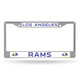 Los Angeles Rams License Plate Frame Chrome EZ View New - Sports Fan Shop