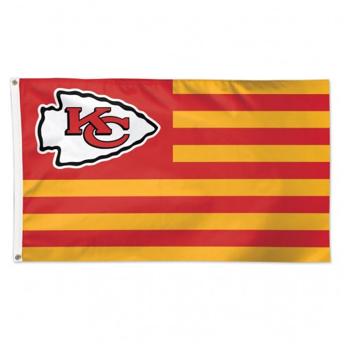 Kansas City Chiefs Flag 3x5 Deluxe Americana Design - Sports Fan Shop