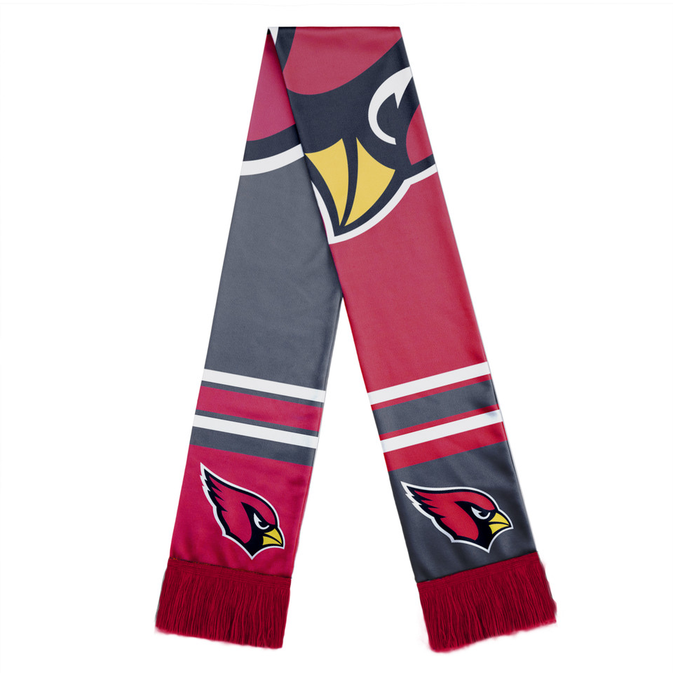 Arizona Cardinals Scarf Colorblock Big Logo Design - Sports Fan Shop