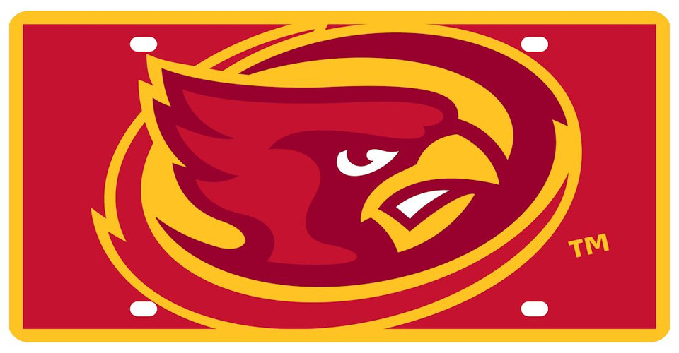 Iowa State Cyclones License Plate Acrylic Mega Style - Sports Fan Shop