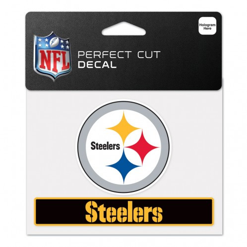 Pittsburgh Steelers Decal 4.5x5.75 Perfect Cut Color - Sports Fan Shop