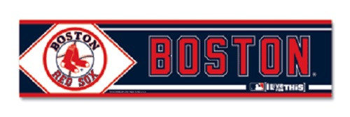 Boston Red Sox Decal 3x12 Bumper Strip Style Alternate Design CO ...