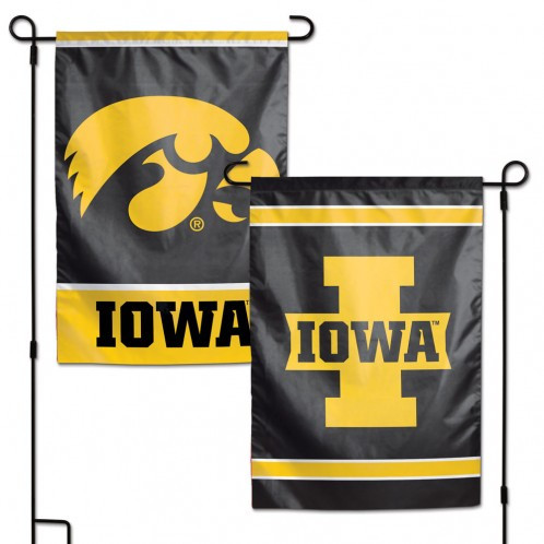 Iowa Hawkeyes Flag 12x18 Garden Style 2 Sided - Sports Fan Shop