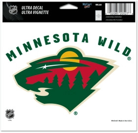 Minnesota Wild Decal 5x6 Ultra Color - Sports Fan Shop