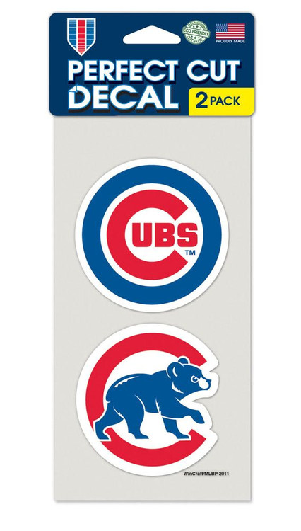 Chicago Cubs Set of 2 Die Cut Decals - Sports Fan Shop