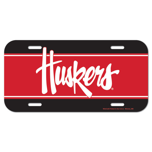 Nebraska Cornhuskers License Plate - Sports Fan Shop
