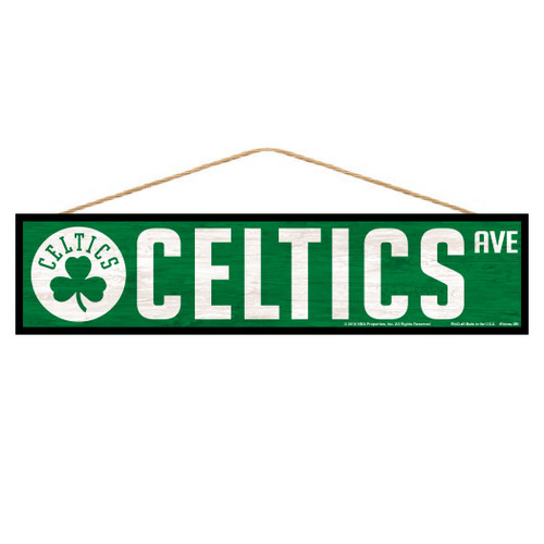 Boston Celtics Sign 4x17 Wood Avenue Design - Sports Fan Shop