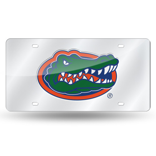 Florida Gators License Plate Laser Cut Silver - Sports Fan Shop