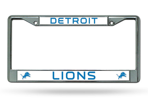 Detroit Lions License Plate Frame Chrome - Sports Fan Shop