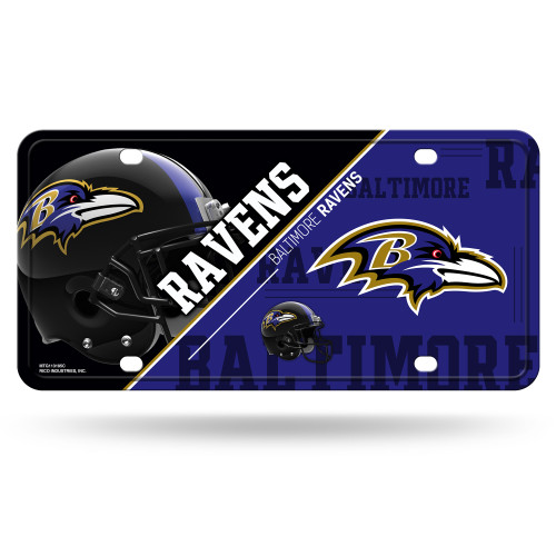 Baltimore Ravens License Plate Metal - Sports Fan Shop