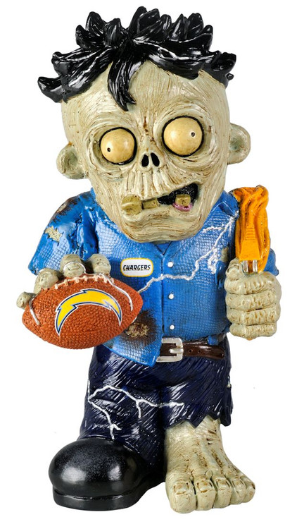 Los Angeles Chargers Zombie Figurine Thematic CO - Sports Fan Shop