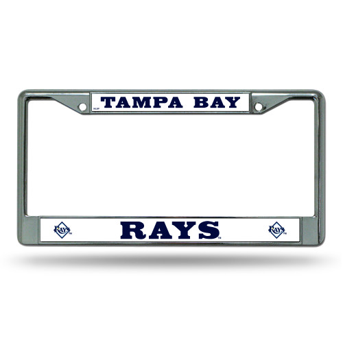 Tampa Bay Rays License Plate Frame Chrome - Sports Fan Shop