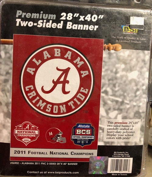 Alabama Crimson Tide Flag 3x5 BSI 2012 National Champ - Sports Fan Shop