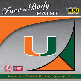 Miami Hurricanes Face Paint CO - Sports Fan Shop