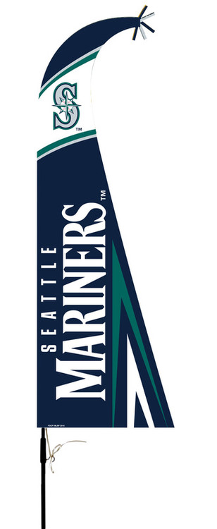 Seattle Mariners Flag Premium Feather Style CO - Sports Fan Shop