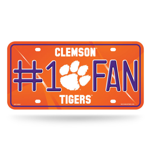 Clemson Tigers License Plate #1 Fan - Sports Fan Shop