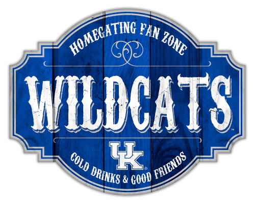 Kentucky Wildcats Sign Wood 12 Inch Homegating Tavern - Sports Fan Shop