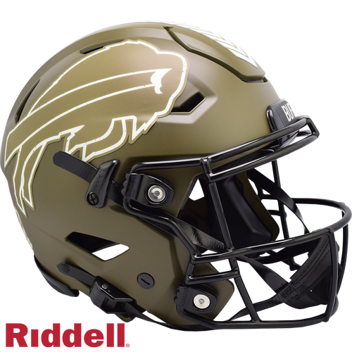 Buffalo Bills Helmet Riddell Authentic Full Size Speedflex Style Salute