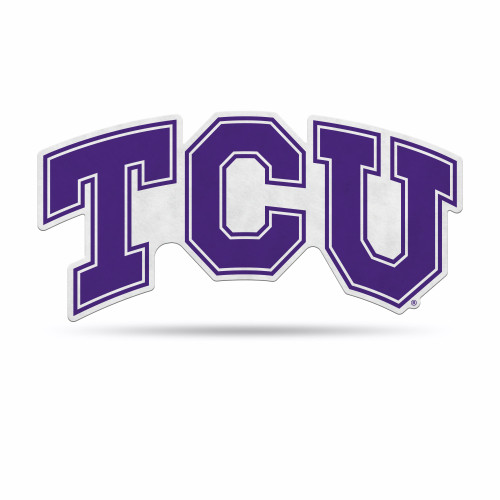 TCU Horned Frogs Pennant Shape Cut Logo Design - Sports Fan Shop