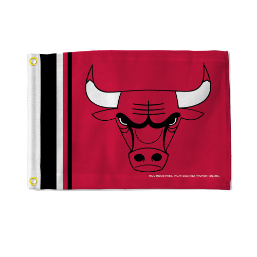 Chicago Bulls Flag 12x17 Striped Utility - Sports Fan Shop