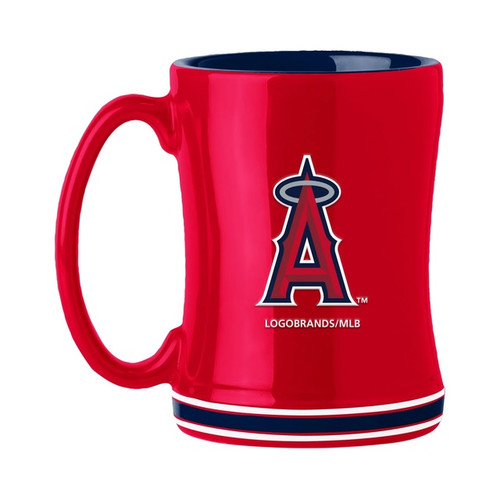 Los Angeles Angels Coffee Mug 14oz Sculpted Relief Team Color - Sports ...