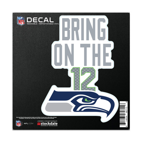 Seattle Seahawks Decal 6x6 All Surface Slogan - Sports Fan Shop