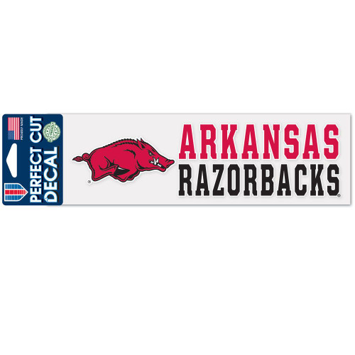 Arkansas Razorbacks Decal 3x10 Perfect Cut Color - Sports Fan Shop