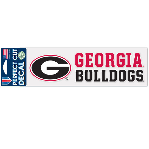 Georgia Bulldogs Decal 3x10 Perfect Cut Wordmark Color - Sports Fan Shop