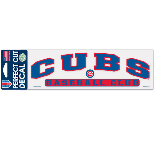 Chicago Cubs Decal 3x10 Perfect Cut Color - Sports Fan Shop